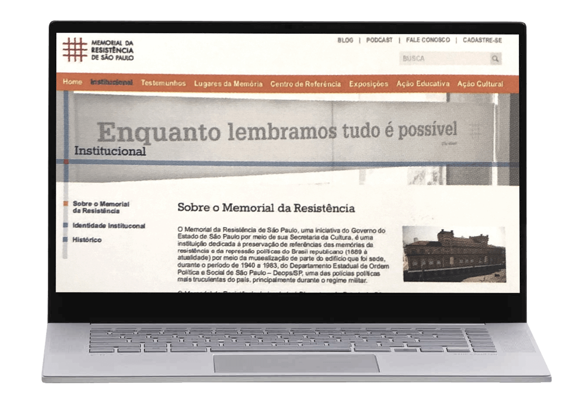 Identidade para museu – Memorial da Resistência – Zol design